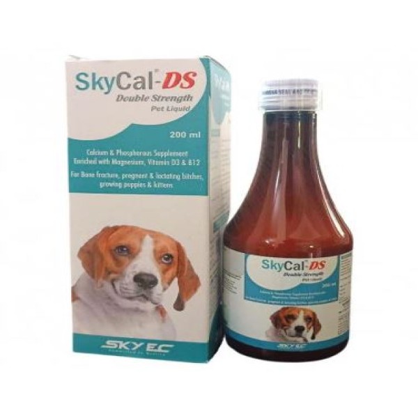 SkyCal-DS 200ml | Liquid Calcium for Dogs & Cats