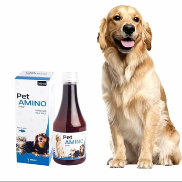 Pet Amino Syrup for Dogs & Cats 200ml – Growth & Recovery