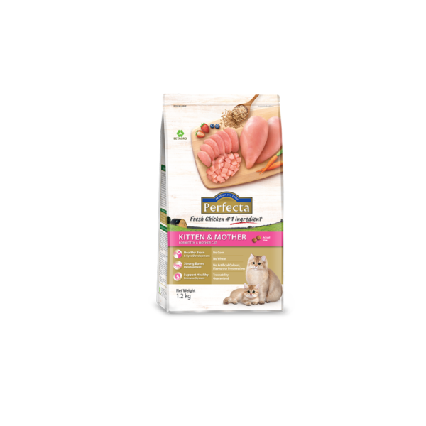 Perfecta Kitten & Mother Dry Cat Food Fresh Chicken 1.2kg